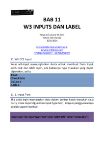 Materi 11 Input Dan Label If-10/s1/i-20968 - Repository
